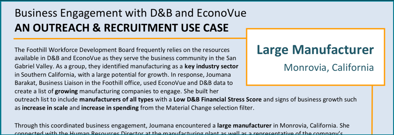 An Outreach & Recruitment Use Case – EconoVue