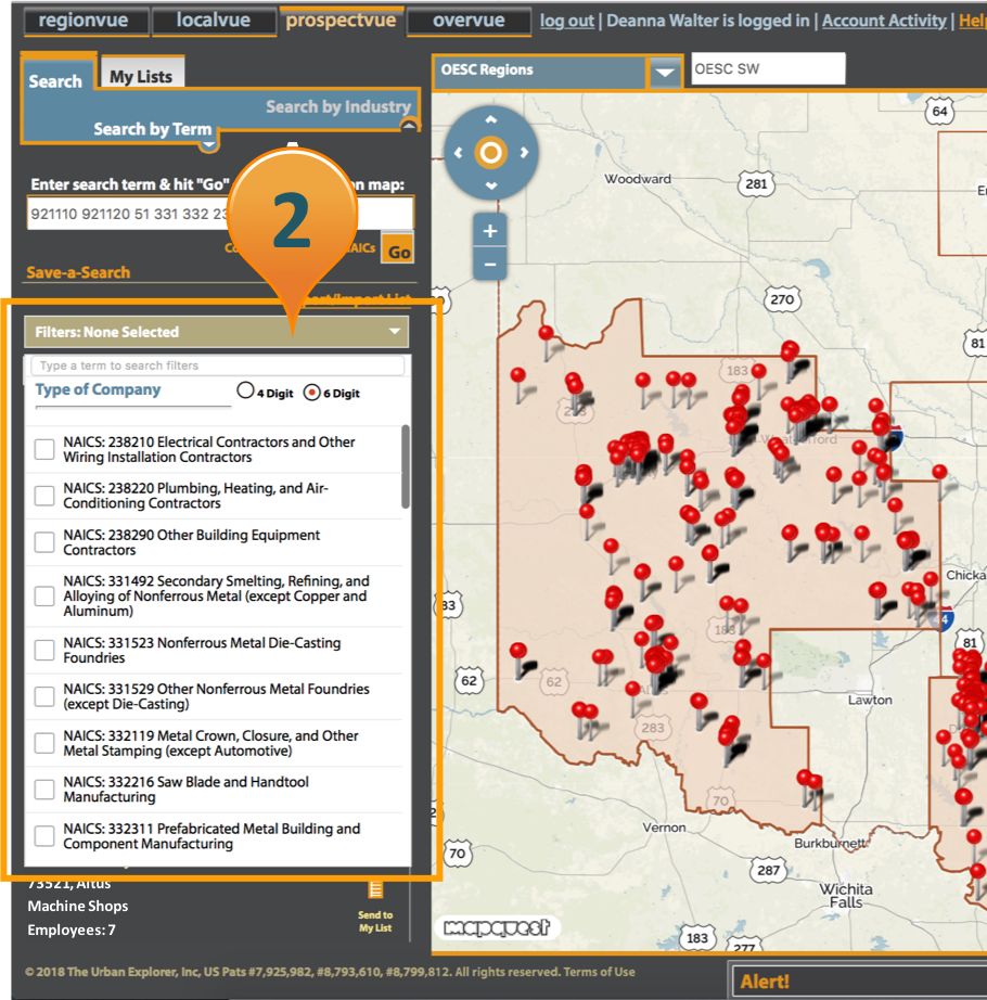 ProspectVue: Search by NAICs Code – EconoVue